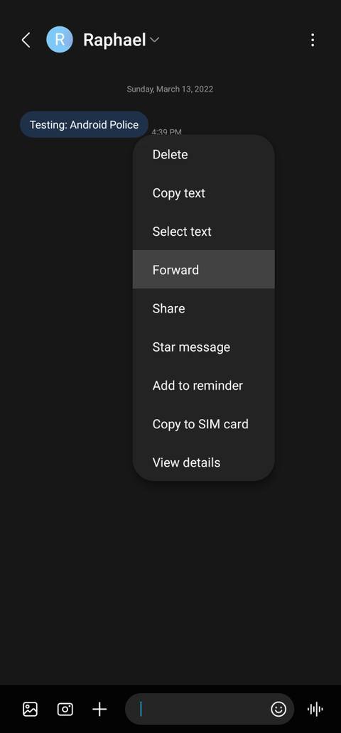 How to forward messages on your Android phone