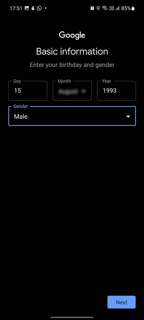 How to set up a new Google account on Android