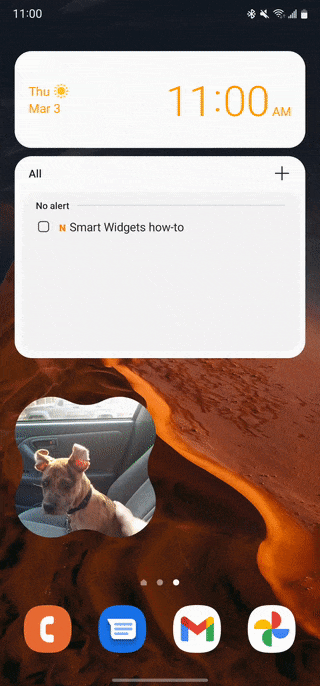 How to use Samsung's Smart Widgets on your One UI 4.1 phone