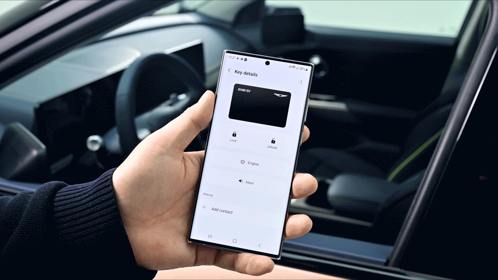 Samsung’s UWB-based digital car key arrives on the Genesis GV60 electric