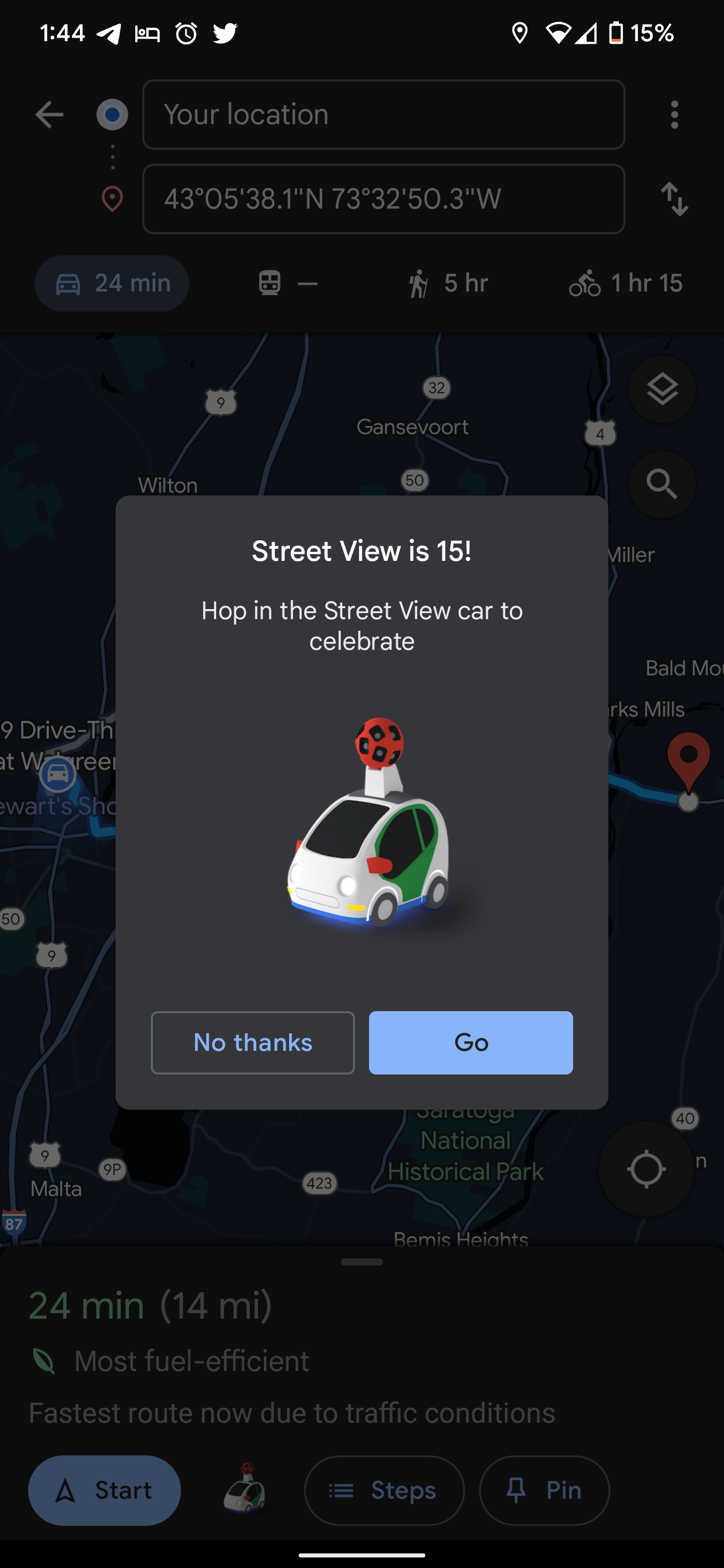Google Maps Street View now lets you travel back in time on your phone