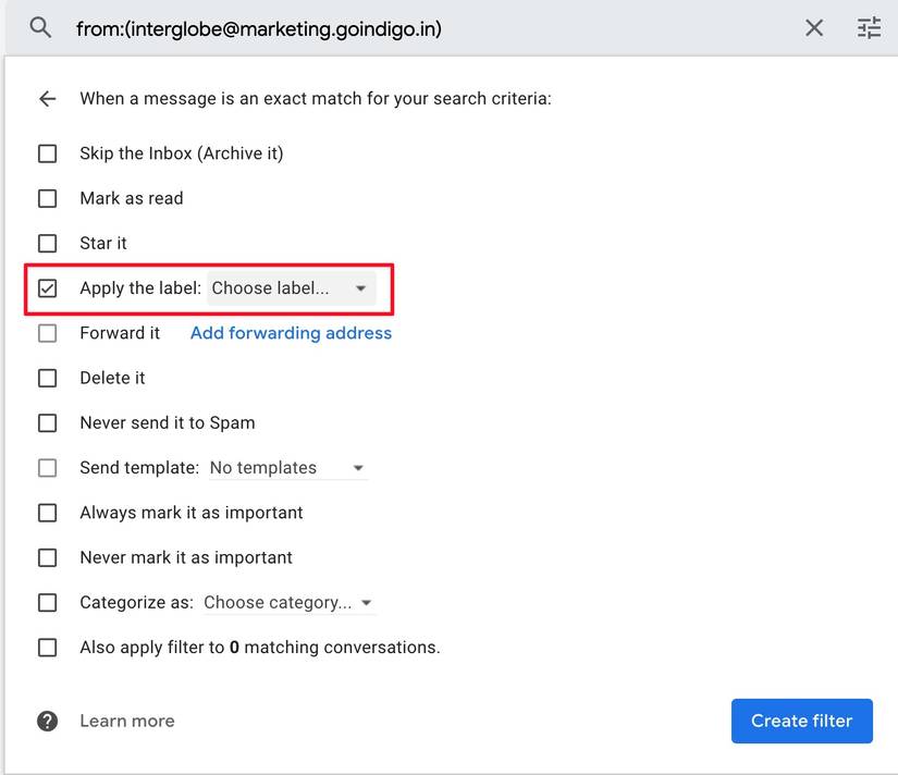 How to create labels in Gmail