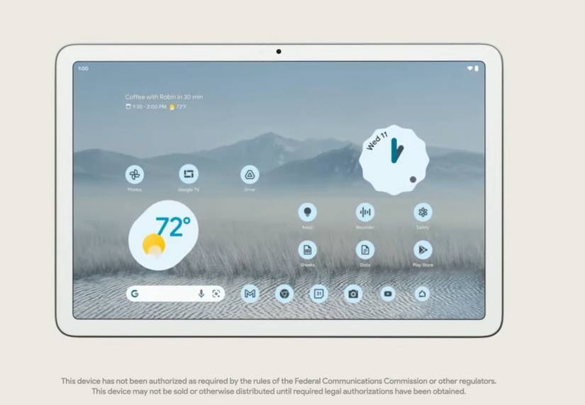Google Pixel Tablet, powered by Tensor chipset, coming in 2023