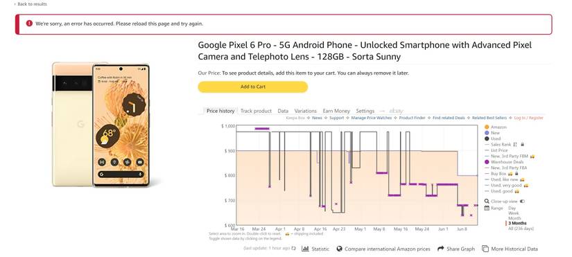 Amazon is back after outage prevented product pages from loading
