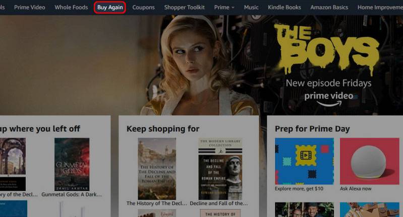 How to quickly reorder items on Amazon