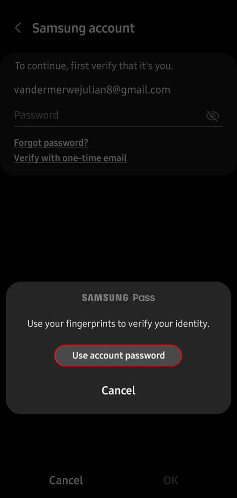 How to delete your Samsung account