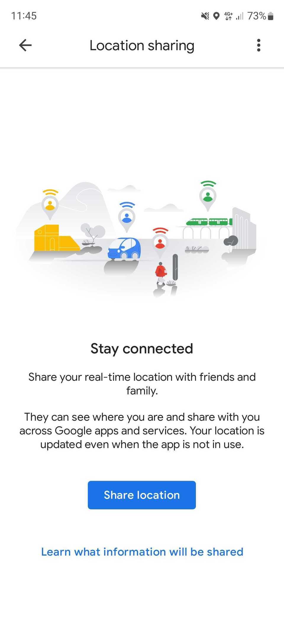 Android: How to share your location with friends and family