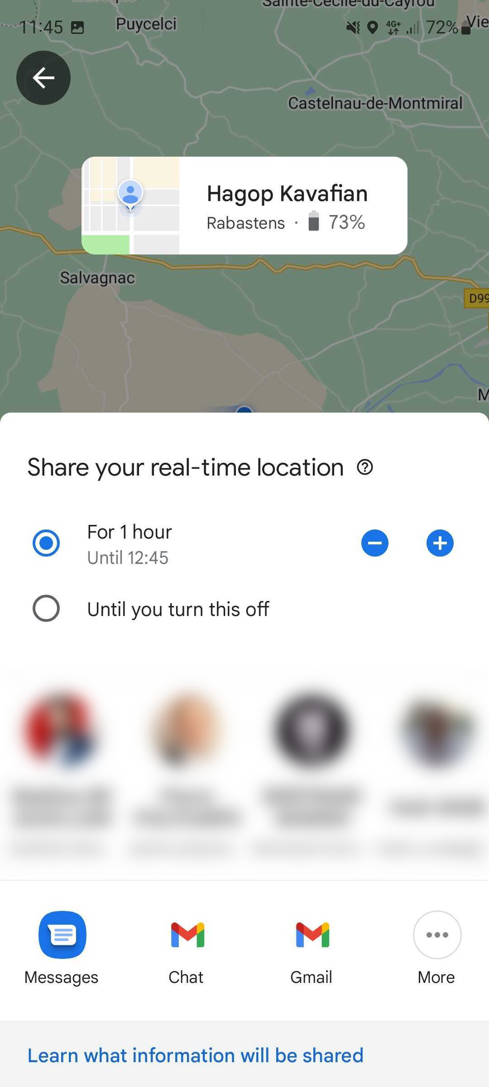 Android: How to share your location with friends and family