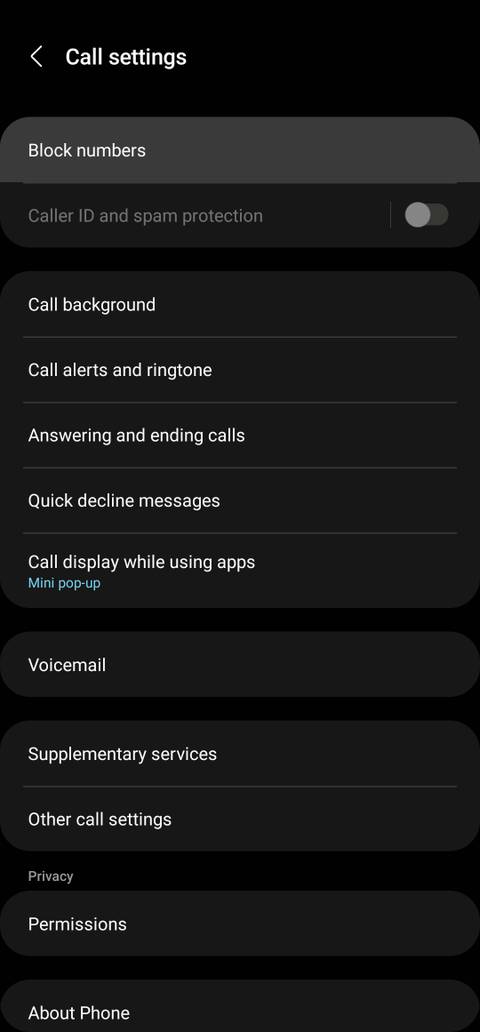 How to block a call on a Samsung Galaxy phone
