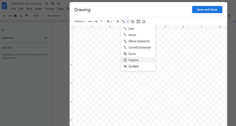 How to create an illustration in Google Docs