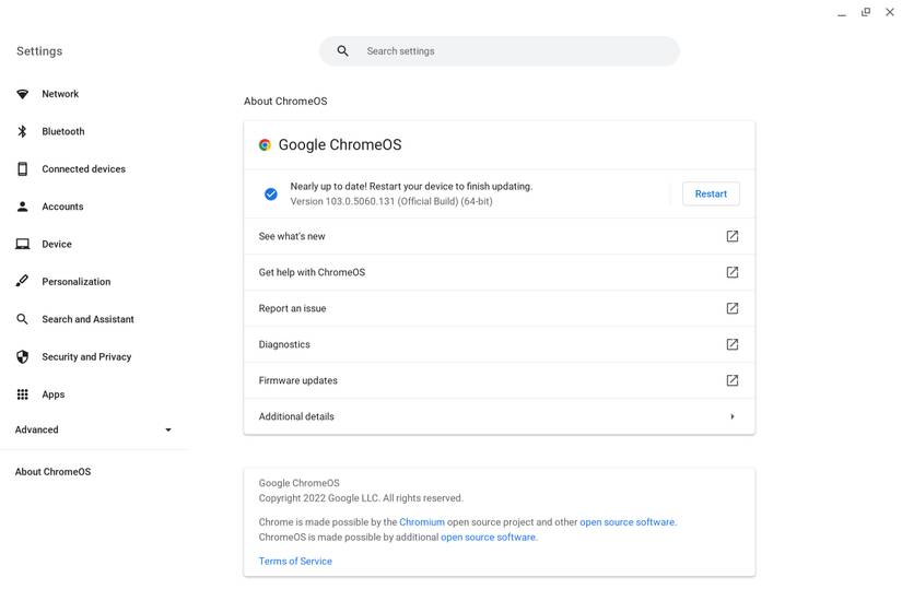 How to find ChromeOS updates on your Chromebook