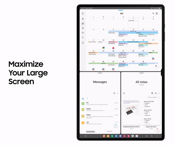 Samsung's Android 12L update for the Galaxy Tab S8 is official, and it ...