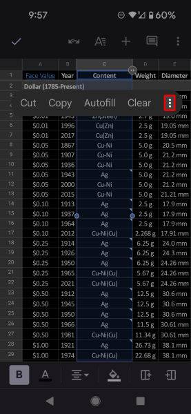 Google Sheets: How to insert and delete rows, columns, and cells