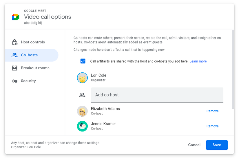 Google Meet is now much easier to use if you're a co-host