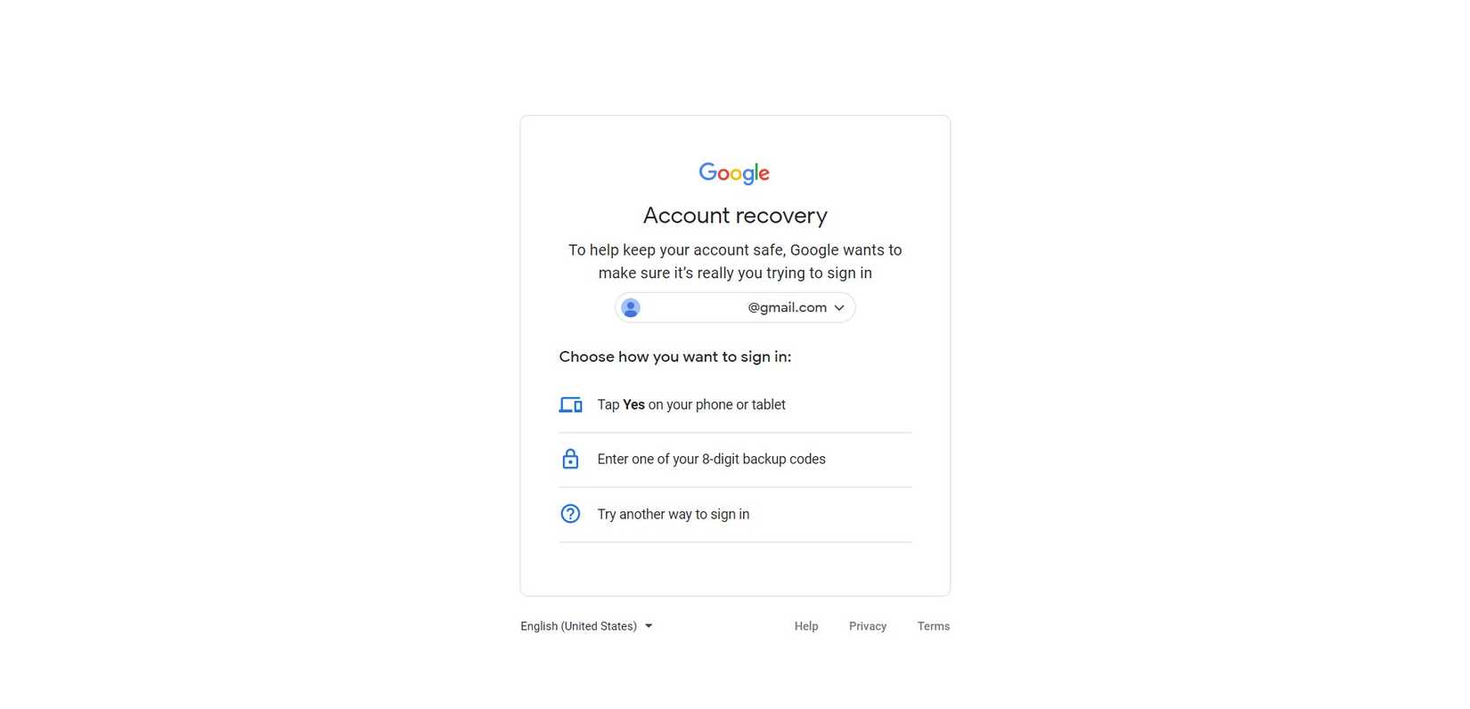 How to recover your Google account