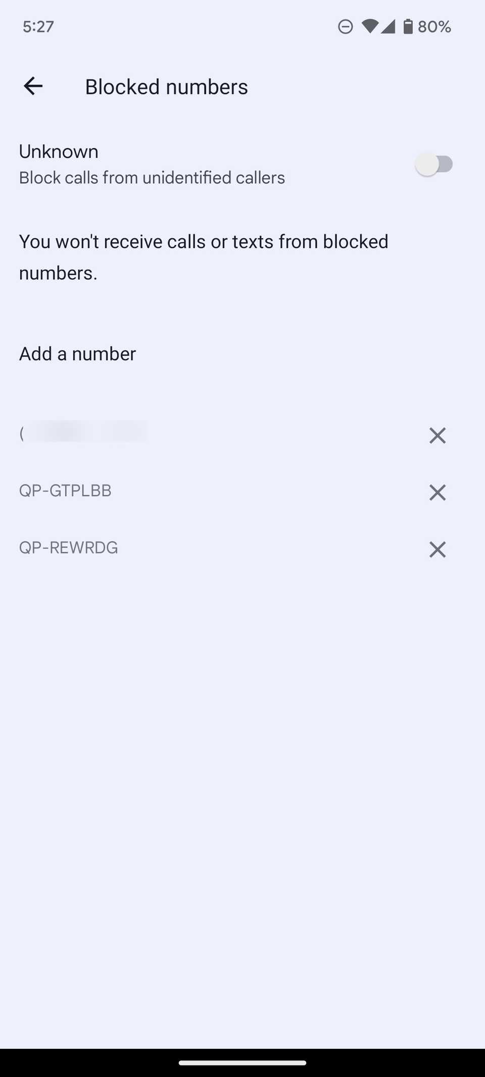 How to see blocked phone numbers on your Android phone