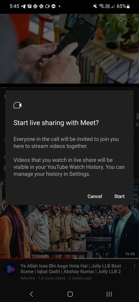 You can now host YouTube watch parties with your friends on Google Meet