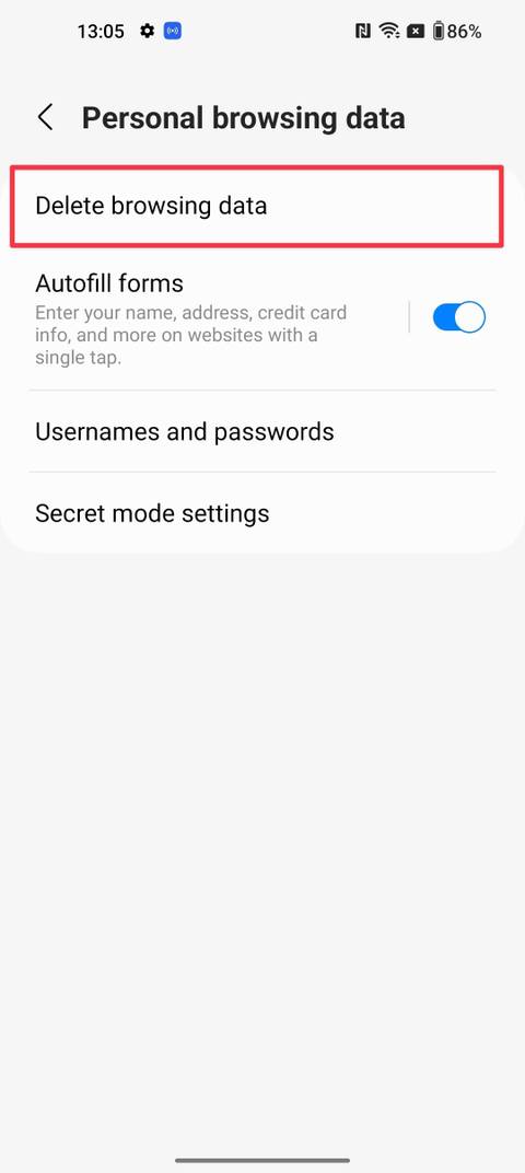 How to delete cookies on Android