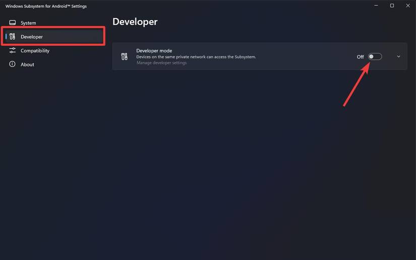 How to set up Windows Subsystem for Android