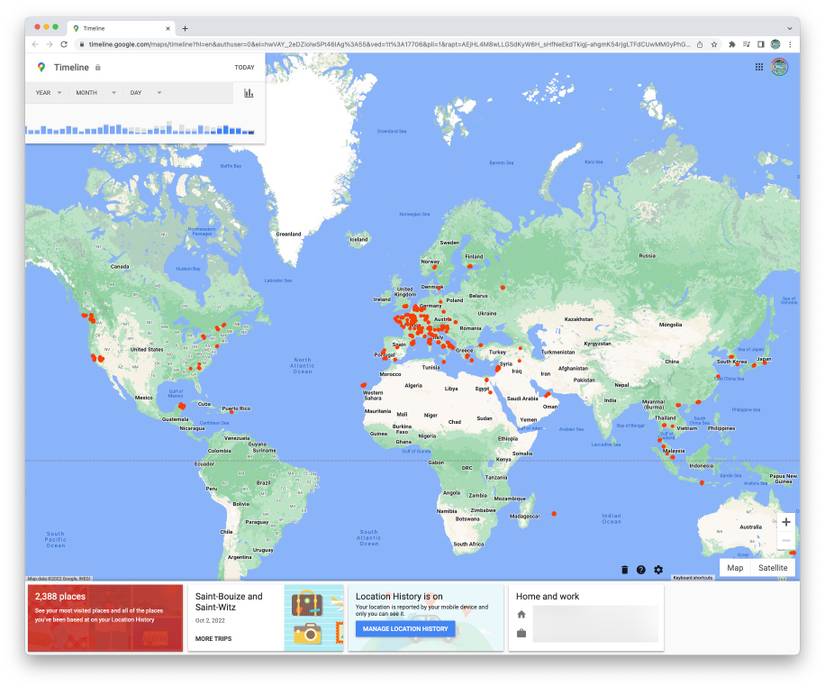 Google Maps: How to delete your history