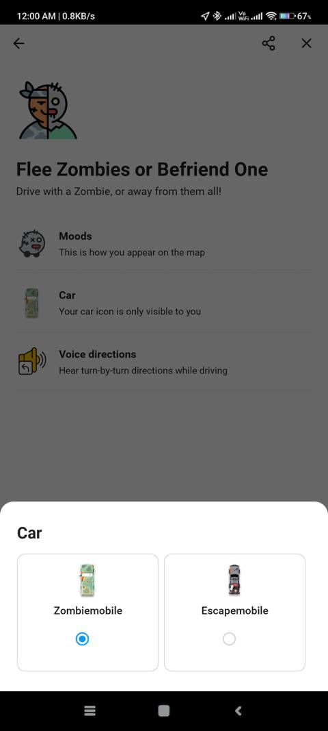 Waze Drive With Zombies