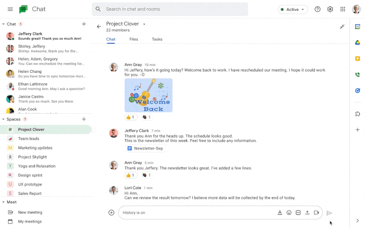 Google Chat is getting Slack's most important feature