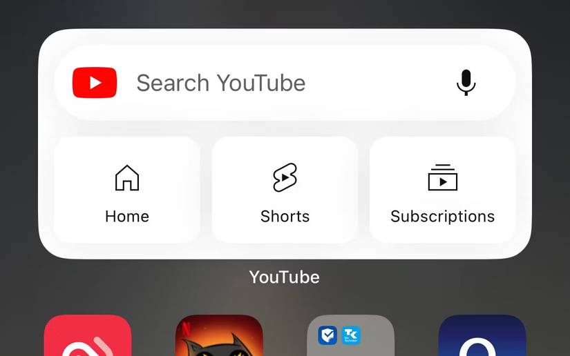 YouTube picks up a couple widgets on iOS, beating Android to the punch