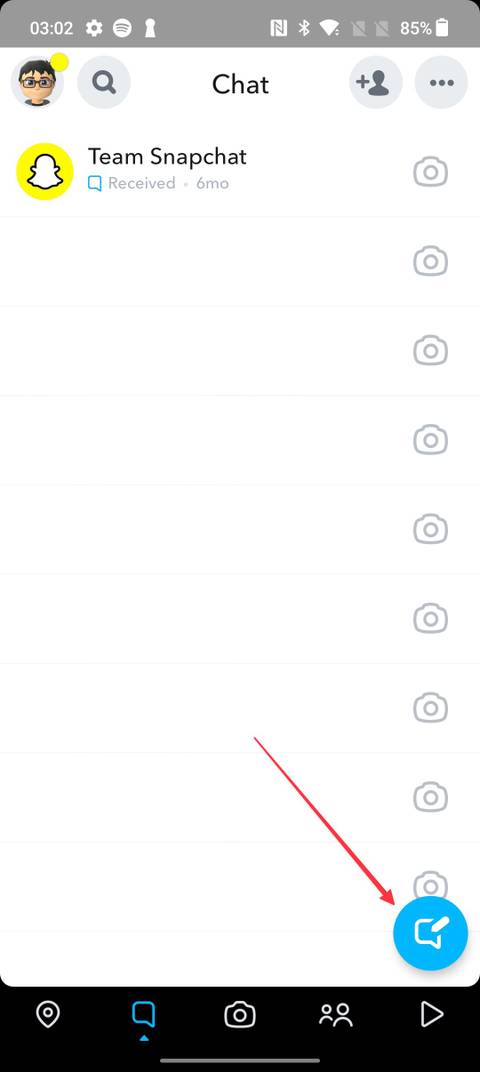 The fastest way to make a group chat on Snapchat