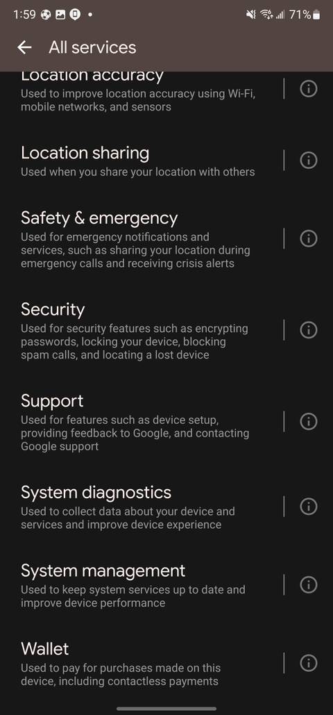 The Google Play Services app will now explain to you what it does