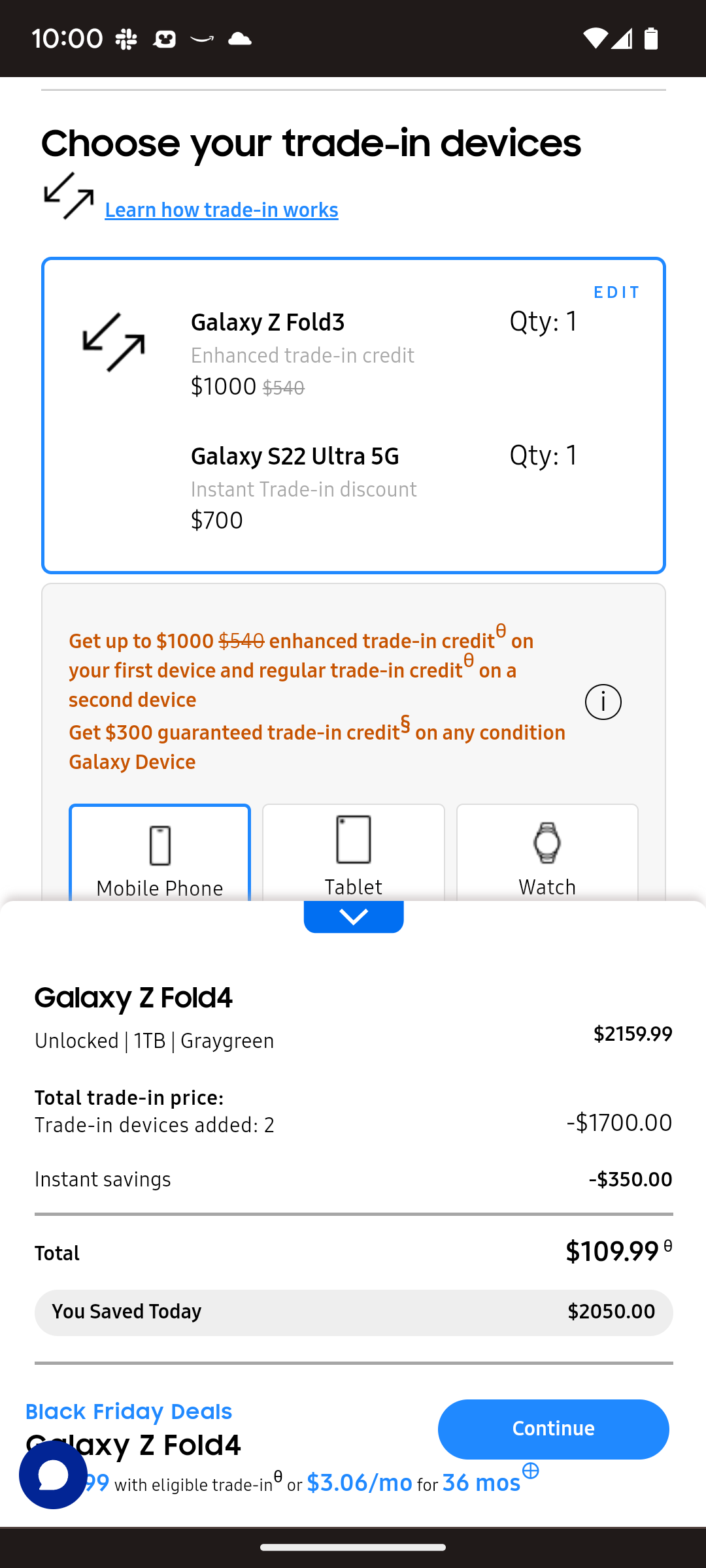 I love the Galaxy Z Fold 4 — and it’s only $100 for Black Friday