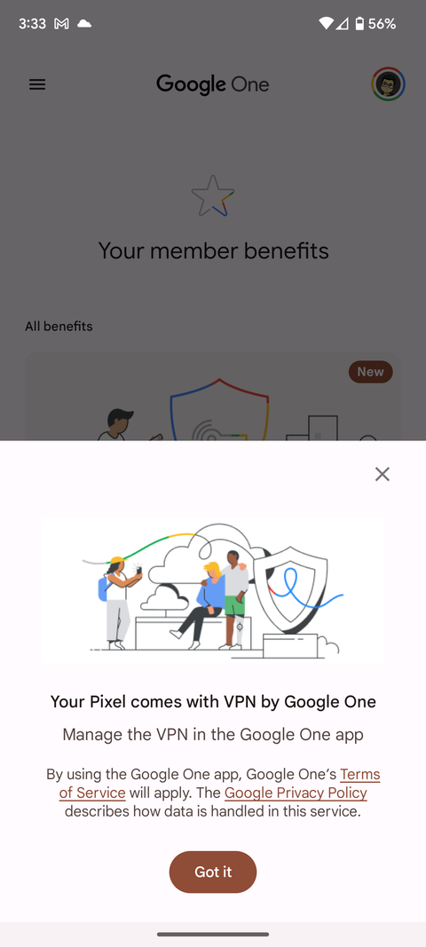 Google's free VPN offer has finally started reaching Pixel 7 phones