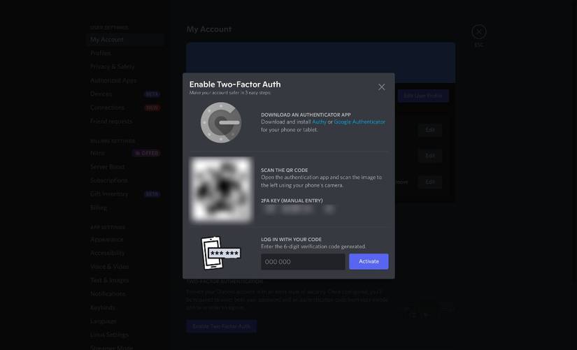 How to set up two-factor authentication on Discord