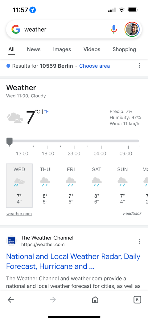 Google’s mobile weather forecast just got its first redesign in 7 years
