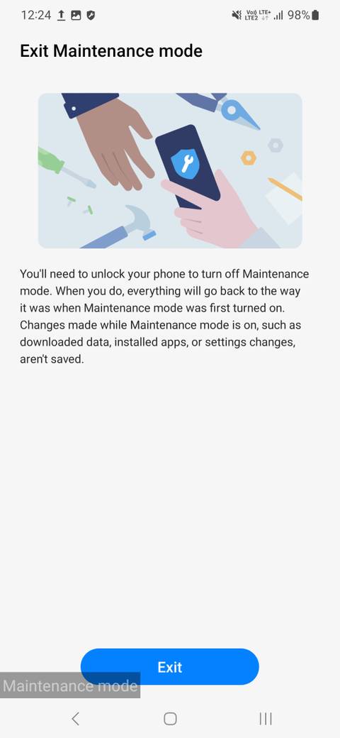 How to use Maintenance mode on Samsung Galaxy phones