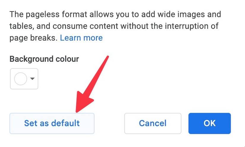 How to turn on and use Google Docs Pageless format
