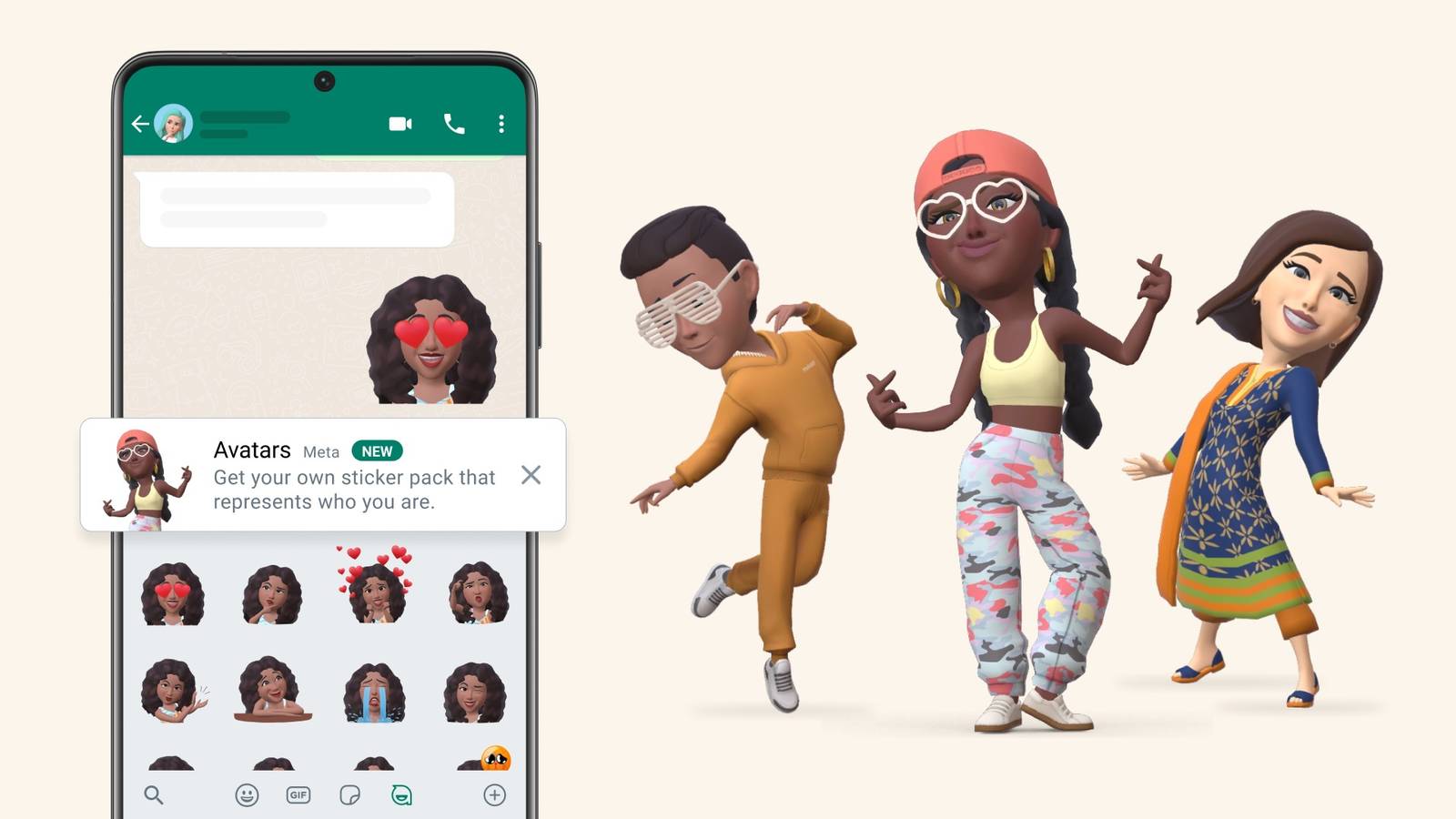You can now create a highly customizable avatar in WhatsApp