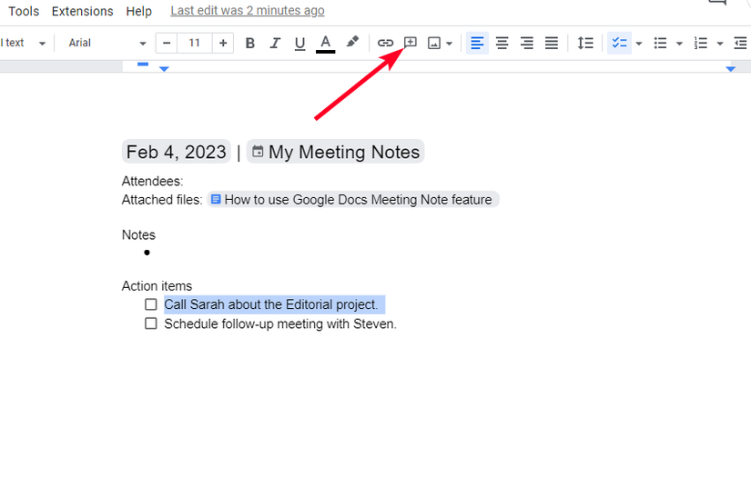 Google Workspace: How to use the Meeting Notes feature in Google Docs