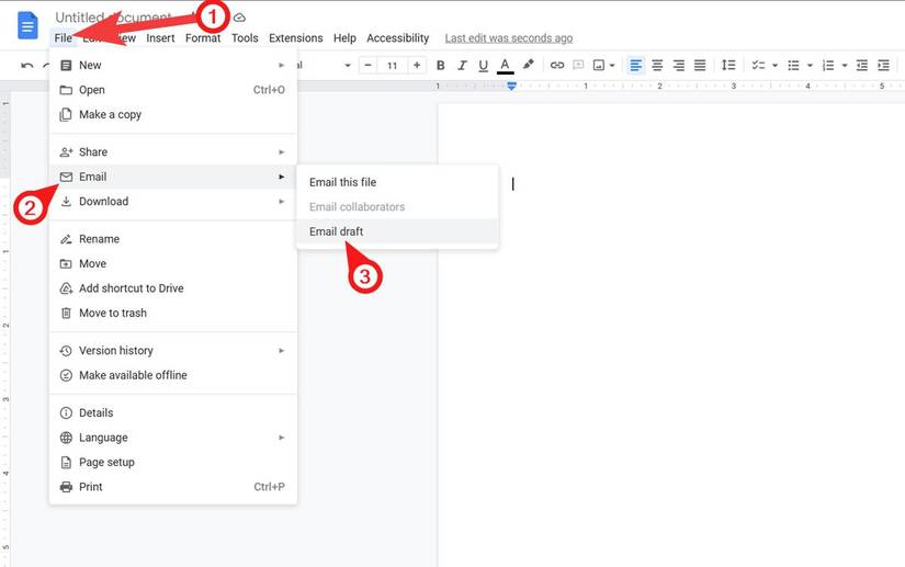 How to send an email from Google Docs