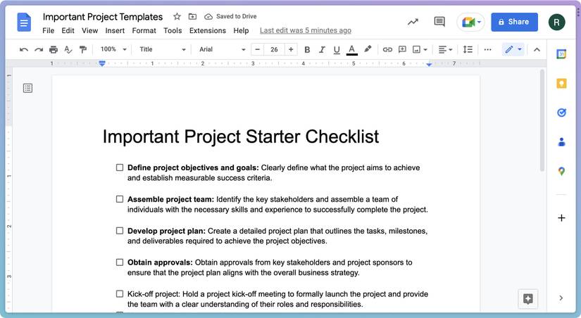 How to create and use templates in Google Docs
