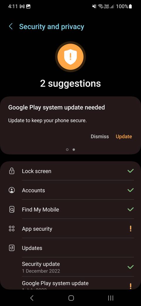 Some Samsung Galaxy phones are mysteriously stuck on the July 2022 Play system update