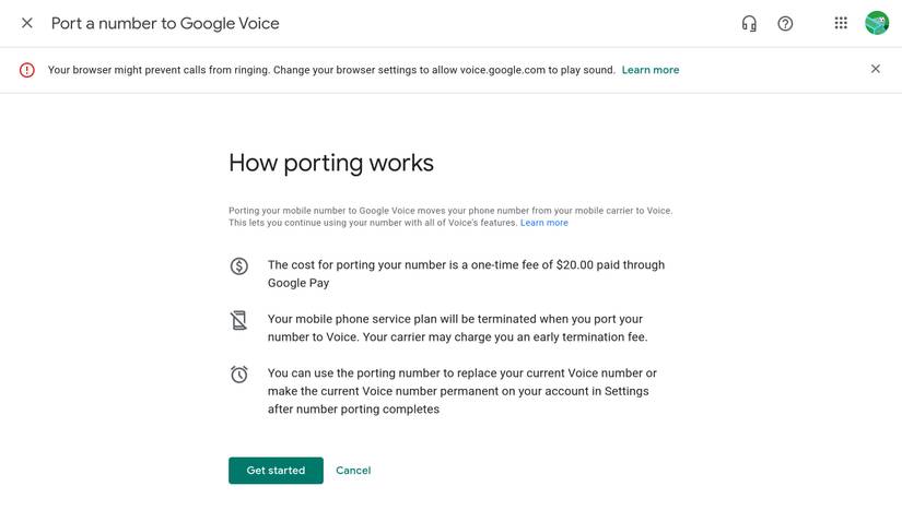 How to change your Google Voice number