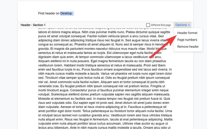 Google Docs: How to add headers and footers to your documents
