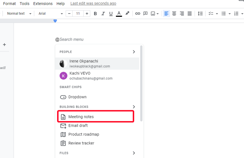 Google Workspace: How to use the Meeting Notes feature in Google Docs