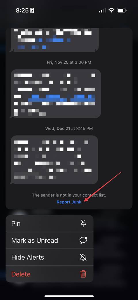 How to report and block spam in iMessage
