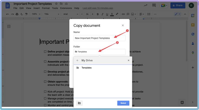 How to create and use templates in Google Docs