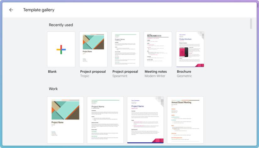 How to create and use templates in Google Docs