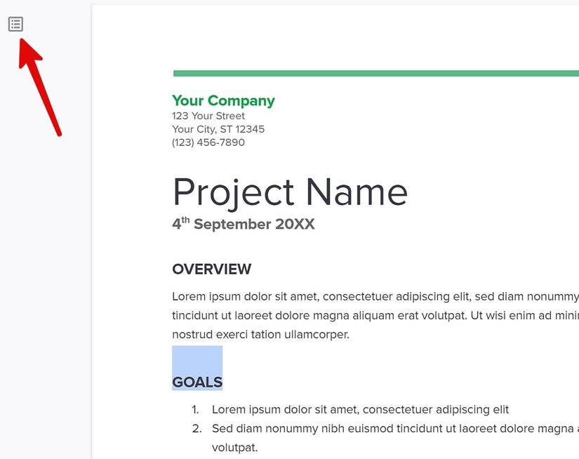 How to add headings to Google Docs