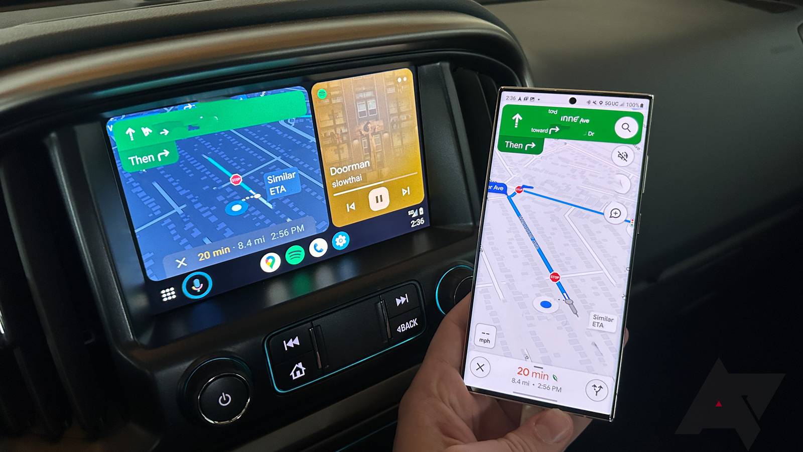 Android Auto split-screen tests a much-needed layout tweak