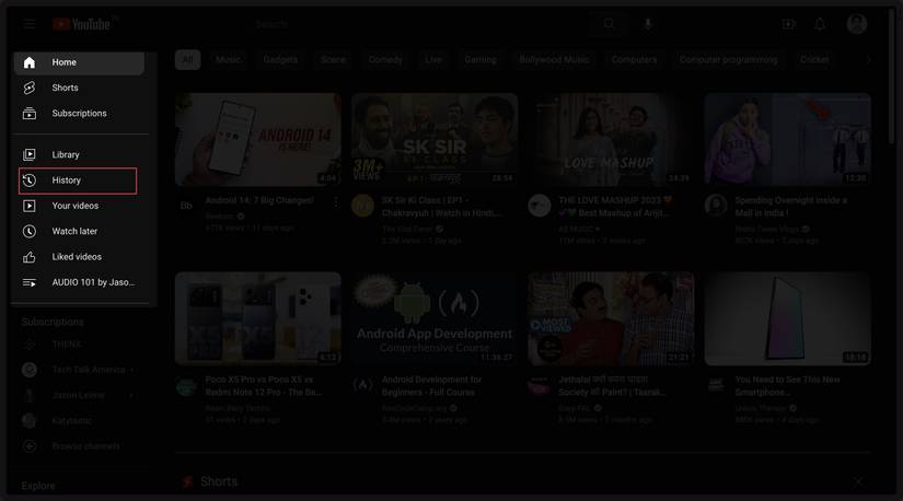 How to delete your YouTube search and watch histories on any device