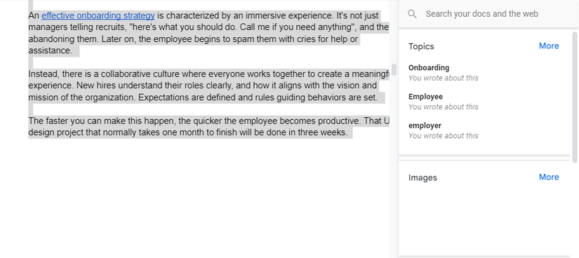 Google Docs: How to use the Explore too for research